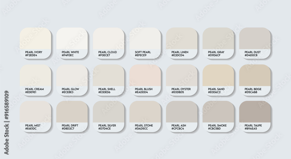 Pearl River Color Palette, Pearl River Color Guide Palette with Color ...