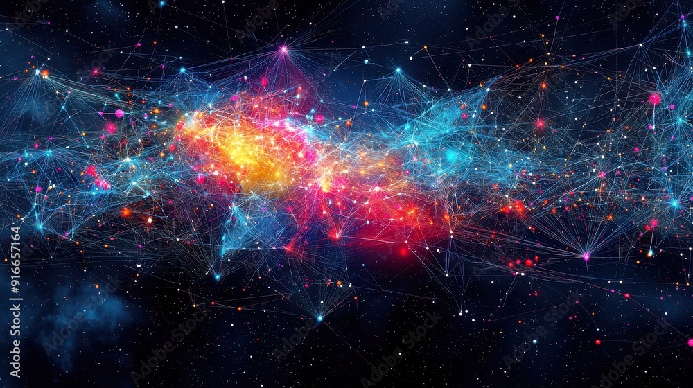 Data Connections Visualization, a dynamic graph illustrating the ...