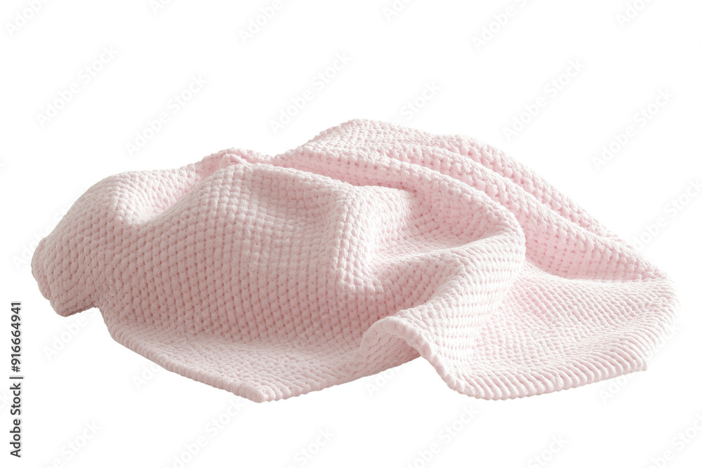 Soft pink cloth with a textured surface, ideal for use in home decor ...