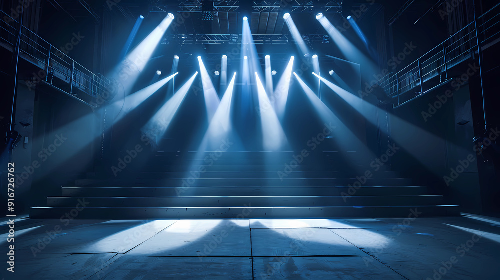 Lighting ramp with powerful spotlights for creating artificial lighting ...