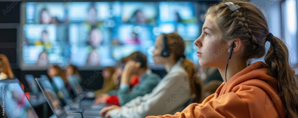 Remote classroom environment, interactive student engagement ...