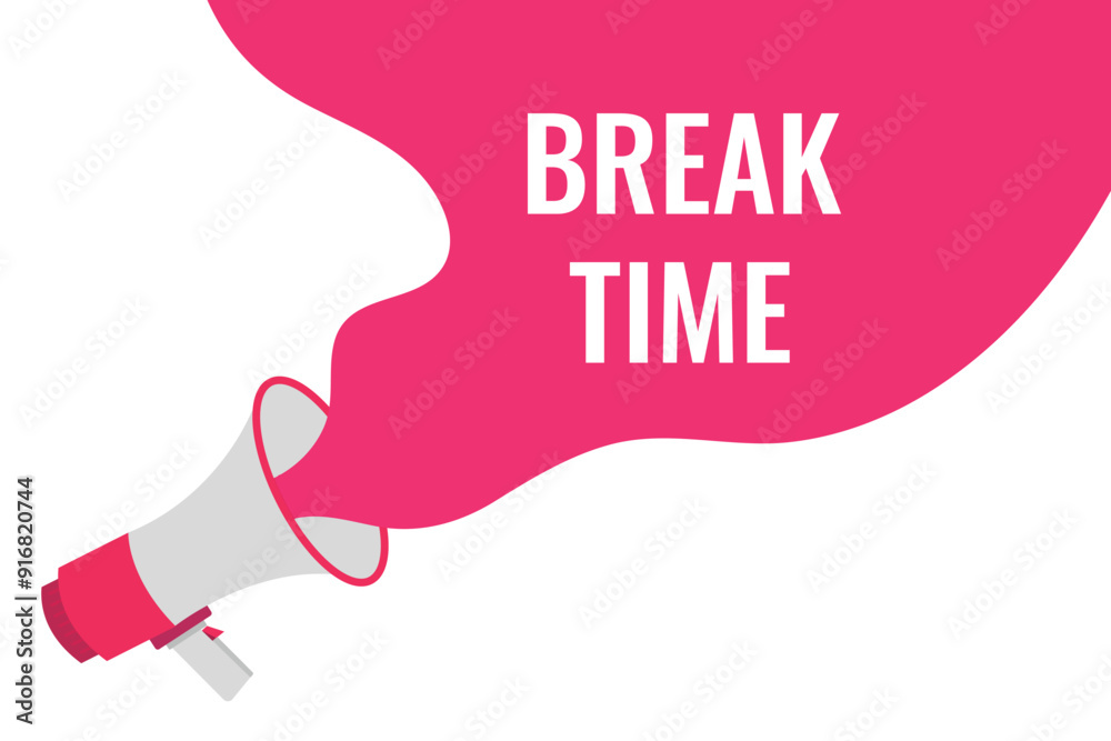 break time button, banner, label, template for website. break time text ...