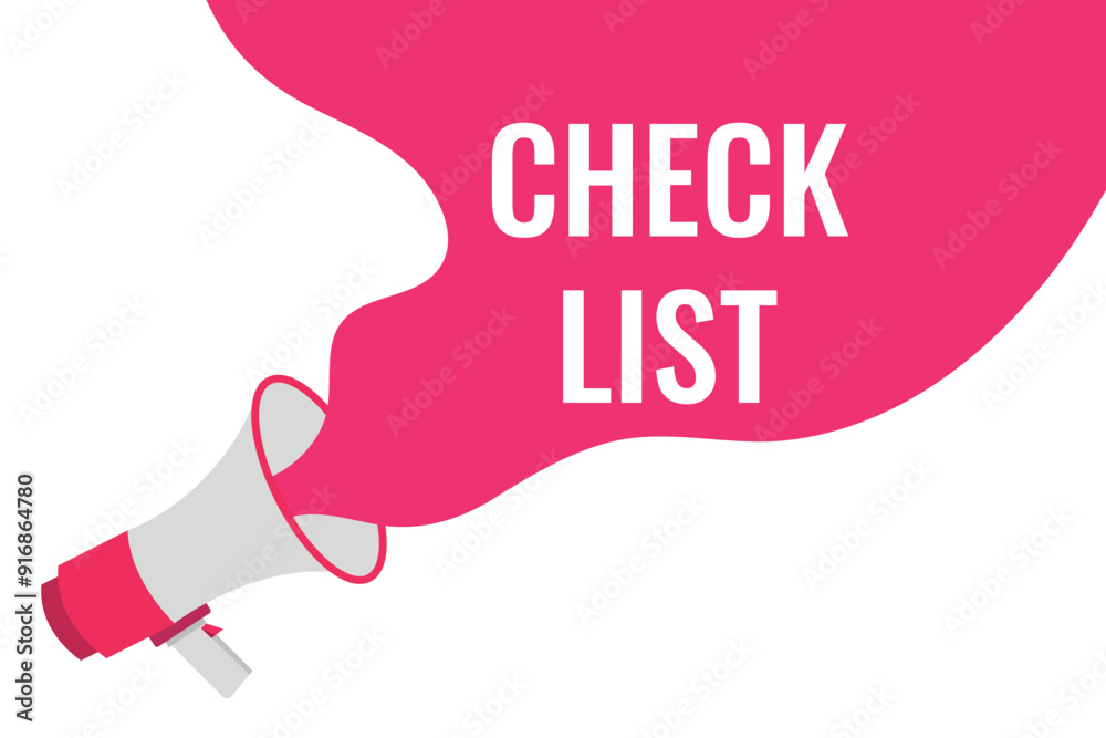 check list button, banner, label, template for website. check list text ...