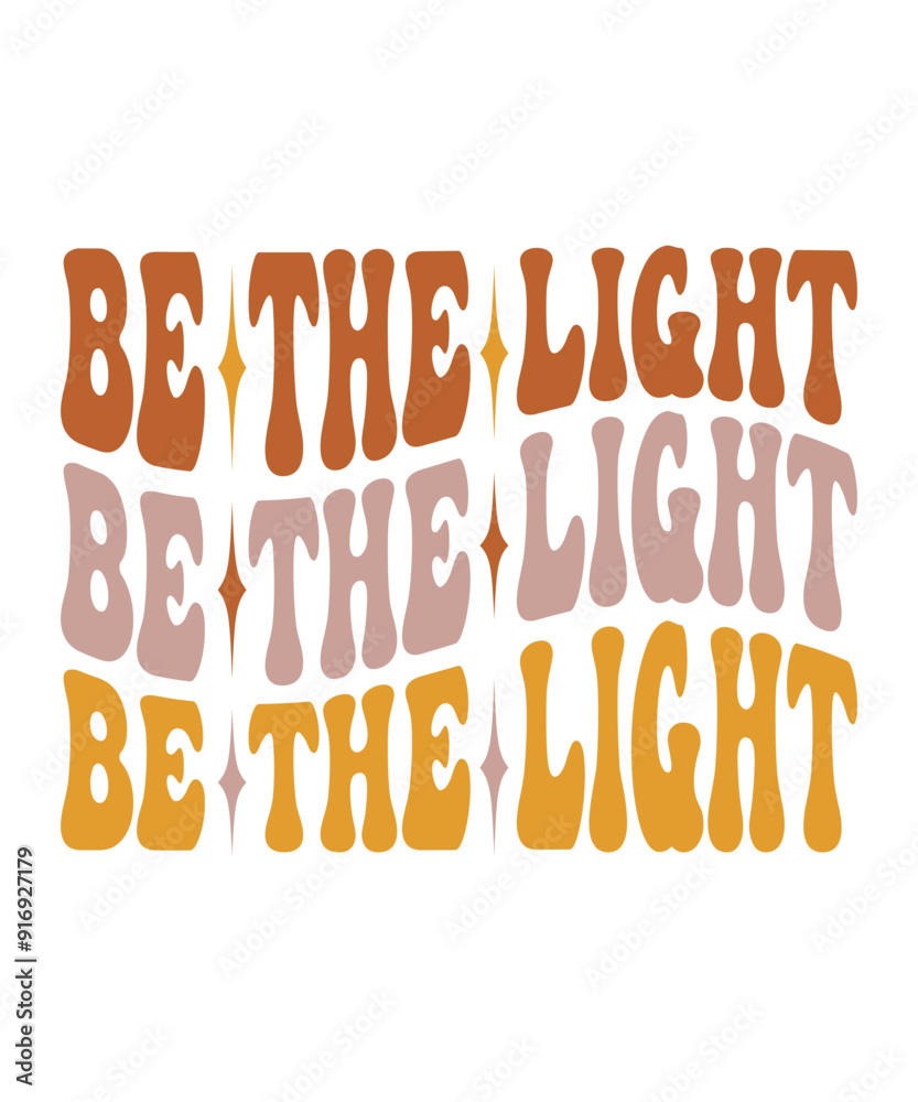 BE THE LIGHT Groovy svg bundle, Love your self svg, hippie svg ...