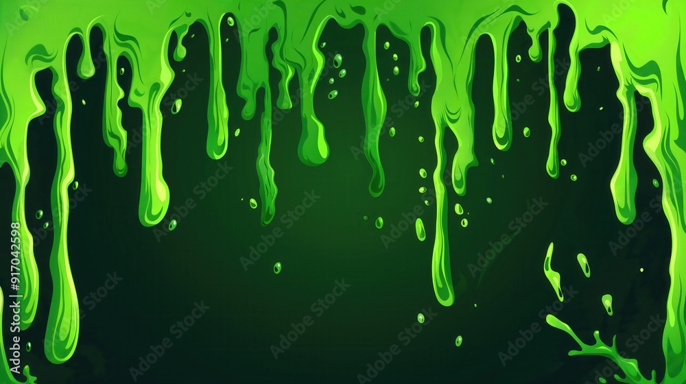 Green Slime Dripping. Graphic Resources Stock Illustration | Adobe Stock