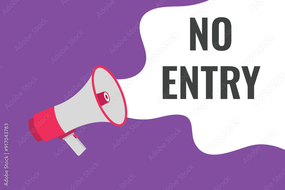 Vector de Stock no entry button, banner, label, template for website ...