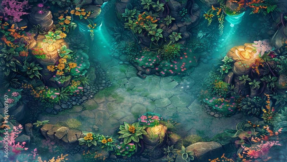 Forest Battle Map for RPG - DnD Map, Tabletop Role-Playing Games ...