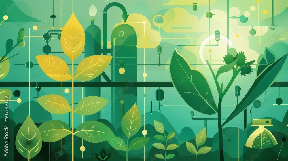 Imagine an infographic that explains the process of photosynthesis ...