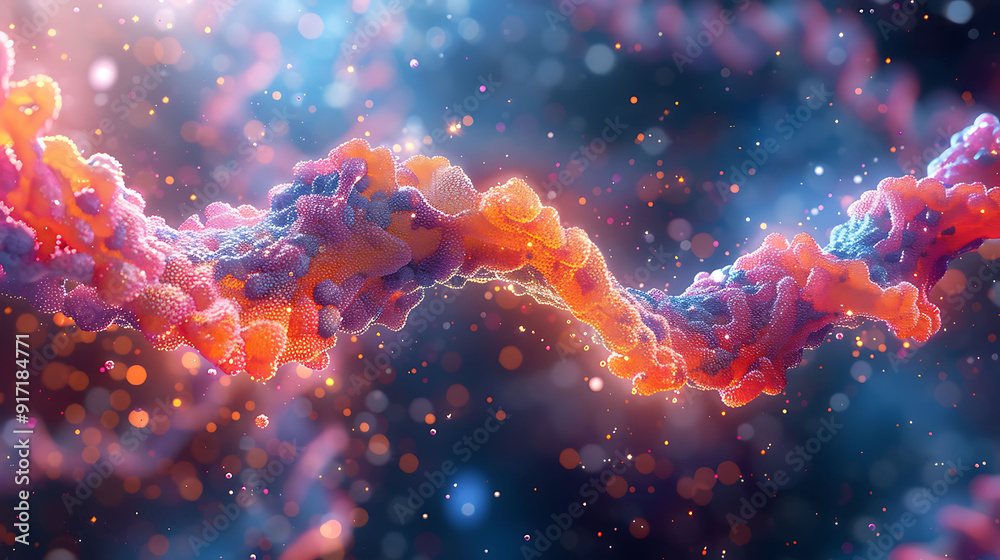 Artistic representation of complex interaction between chromatin muscle ...