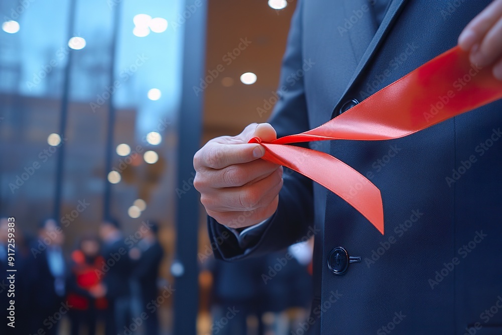 Ribbon Cutting Ceremony for Grand Opening Stock Photo | Adobe Stock
