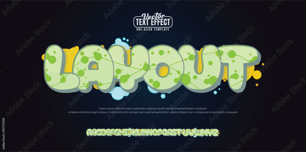 Street graffiti font. Vector set of urban typography art graffiti ...