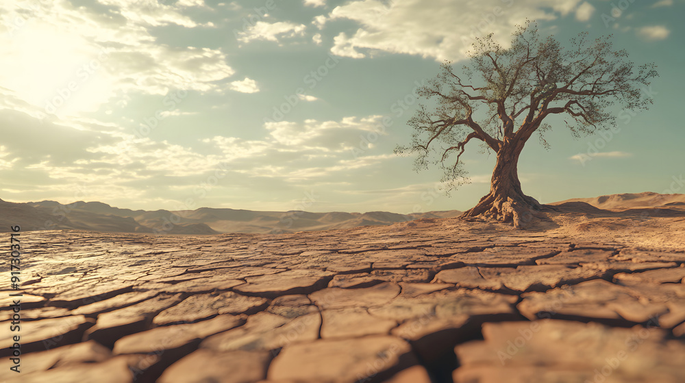 Soil Degradation with Dry and cracked land, soil pollution and ...