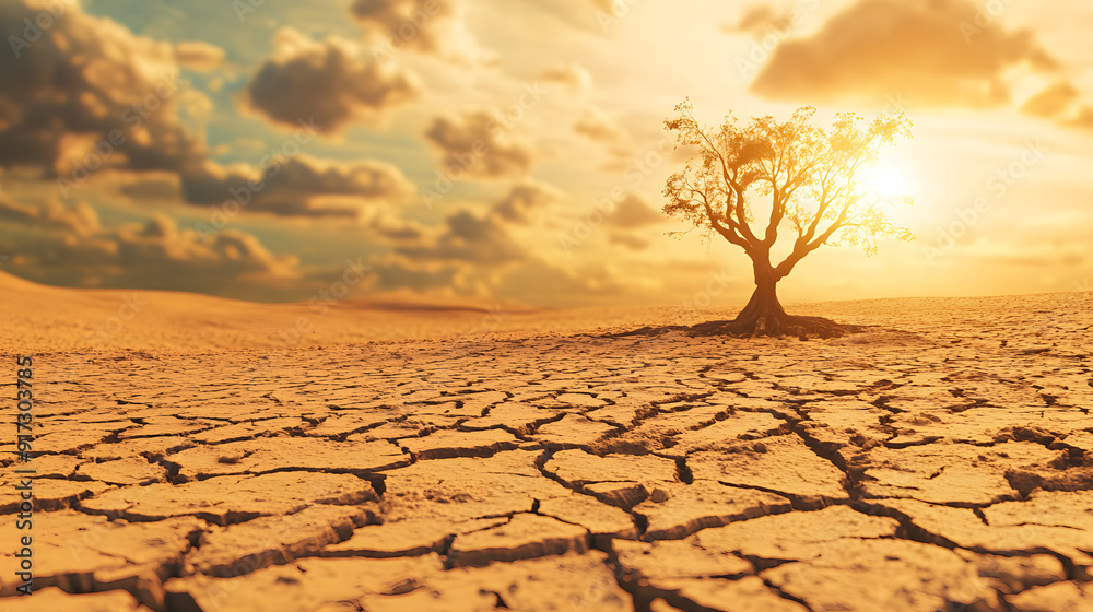 Soil Degradation with Dry and cracked land, soil pollution and ...