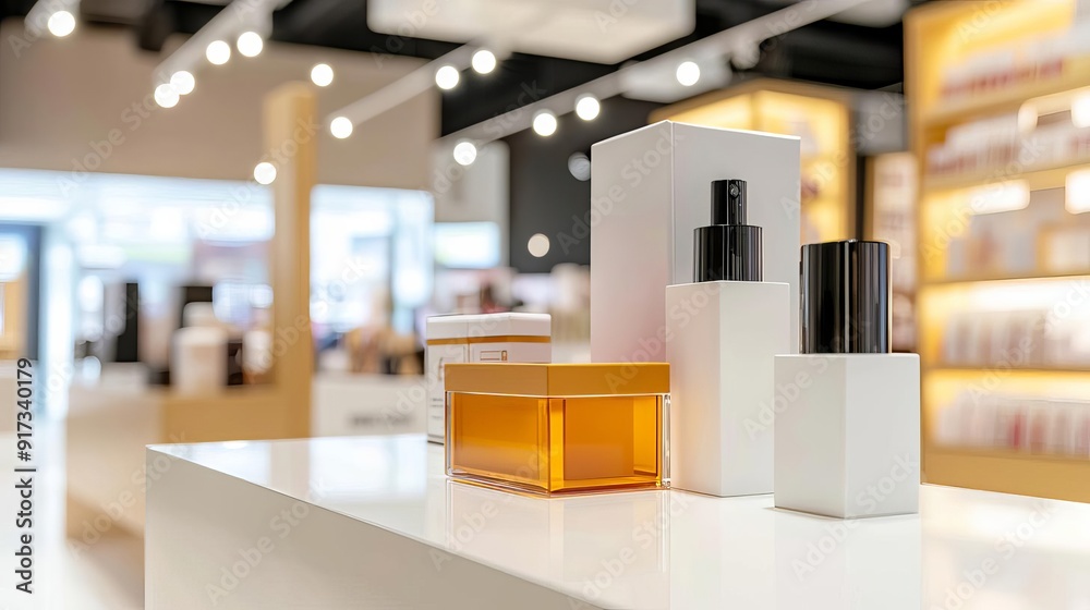 Virtual storefront on a global marketplace, close-up on product ...