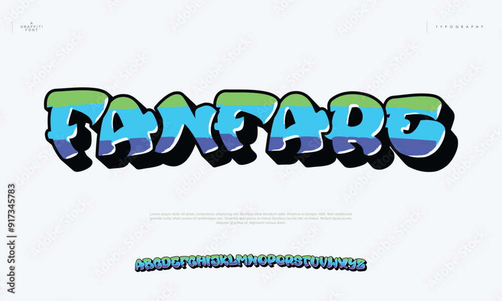 Vector retro Bubble Gradient bold font design, alphabet, typeface ...