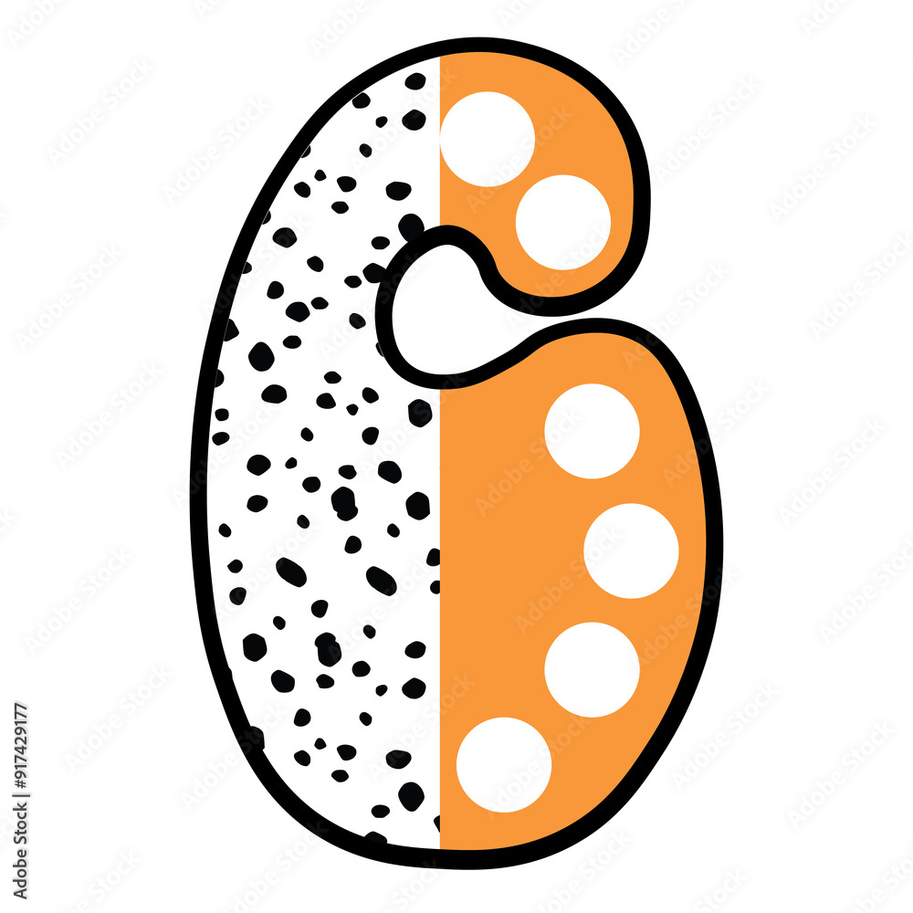 Dalmatians dots half doodle bright font alphabet polka dot dotted svg ...