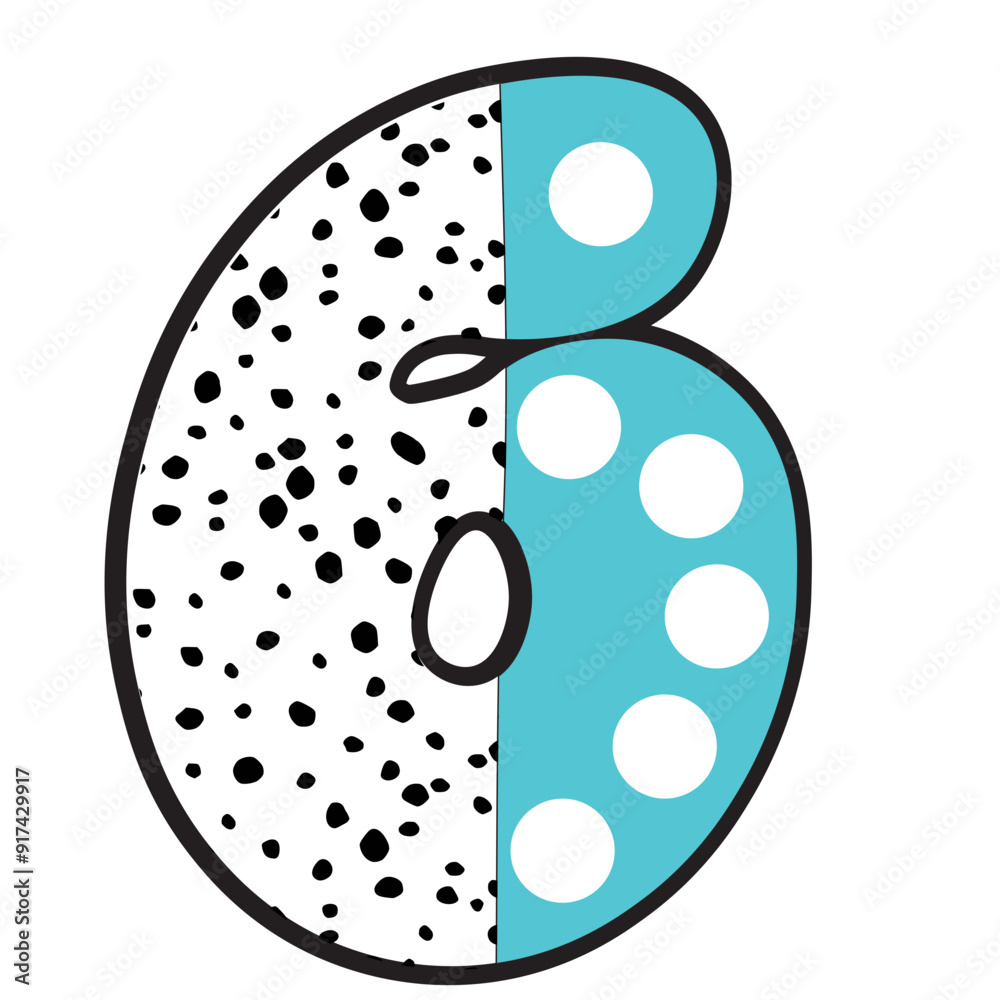 Dalmatians dots half doodle bright font alphabet polka dot dotted svg ...