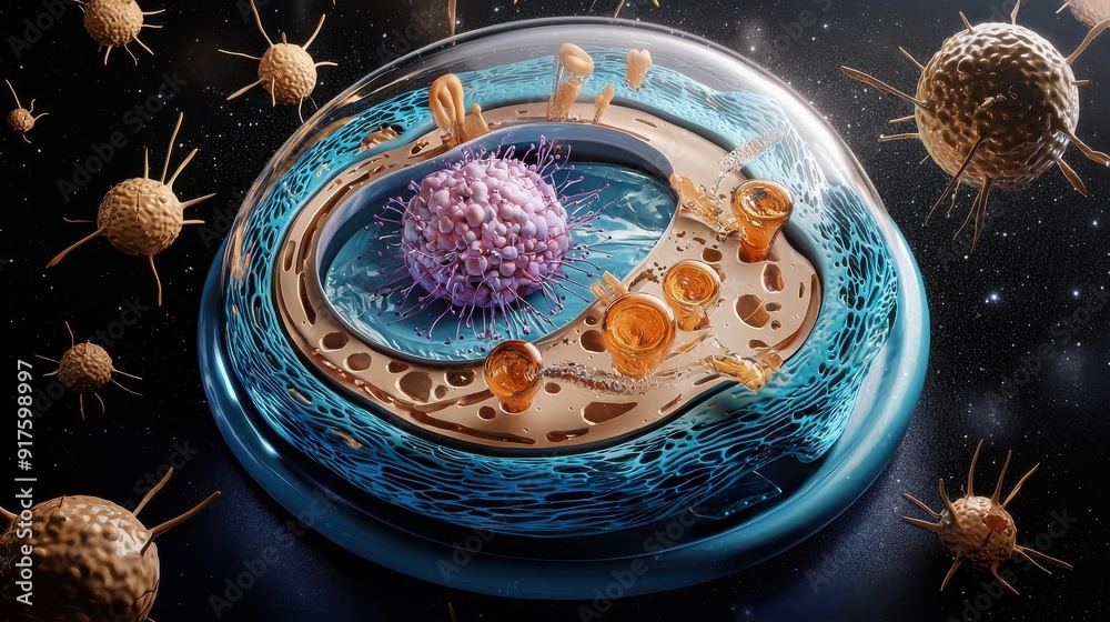 Components of Eukaryotic cell, nucleus and organelles and plasma ...