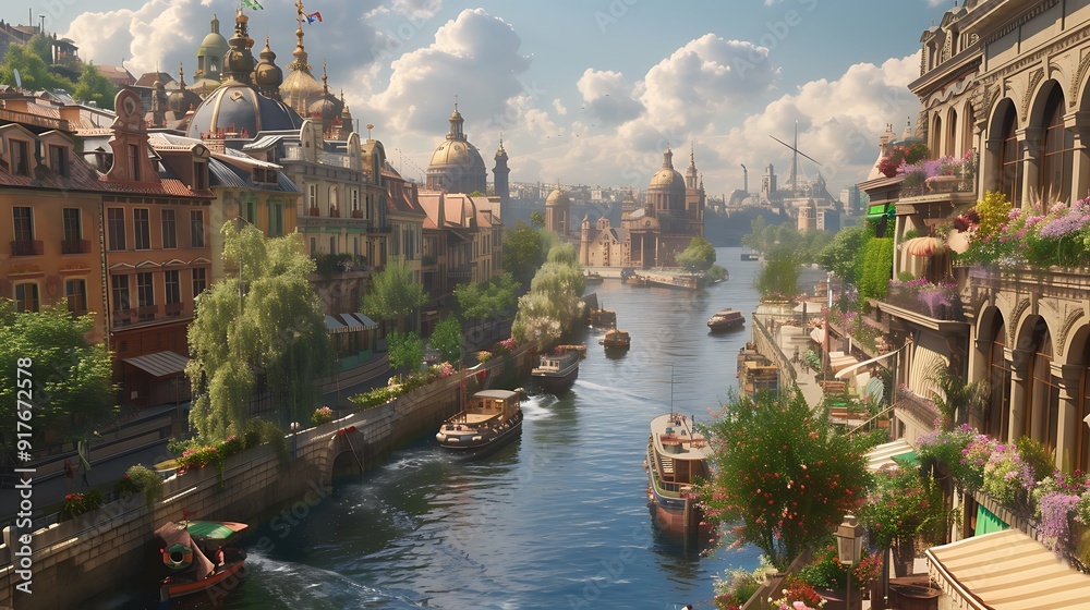 A picturesque scene featuring Google Maps' Street View highlighting the ...