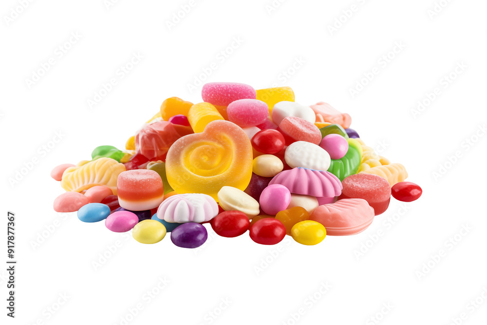 Candies on transparent background. Themes related to candies. World of ...
