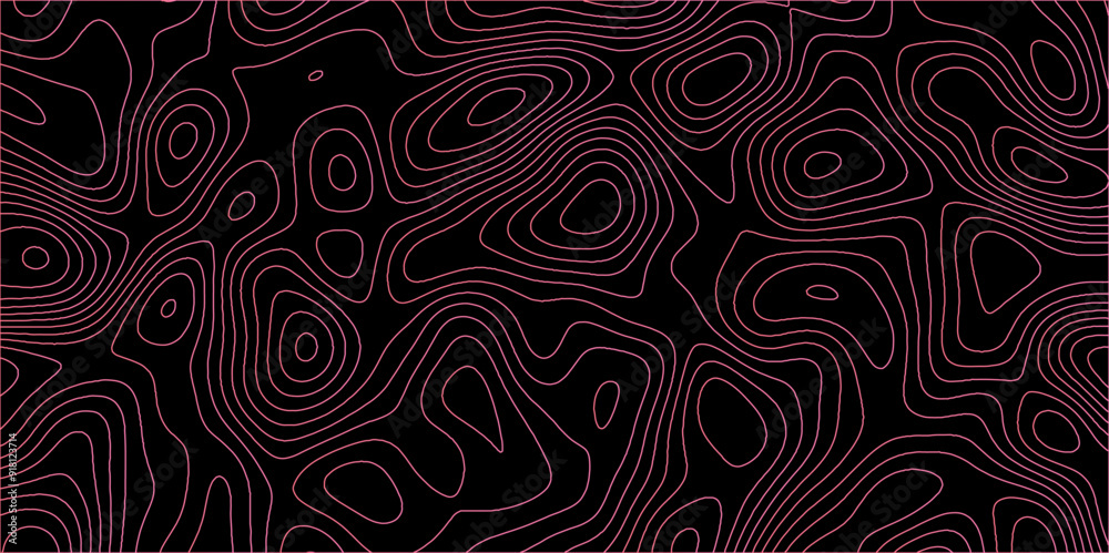 Topographic canyon geometric map relief texture with curved layers and ...