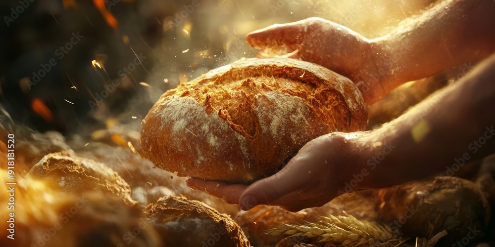 The Bread of Life Illuminated: A Christian Concept Art Embracing the ...