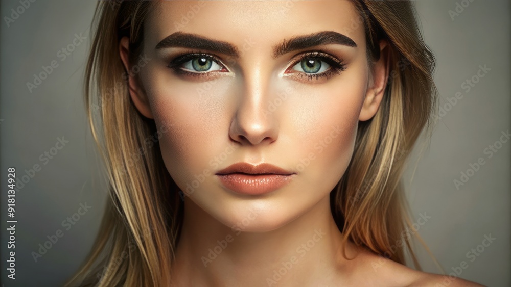 Natural beauty shines through in a minimalist makeup look, with subtle ...