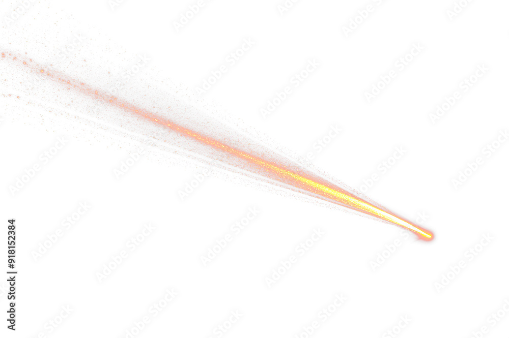 Jet Fuel Trail or Comet Streak: A Fiery Rocket Launch, Meteor Trail, or ...