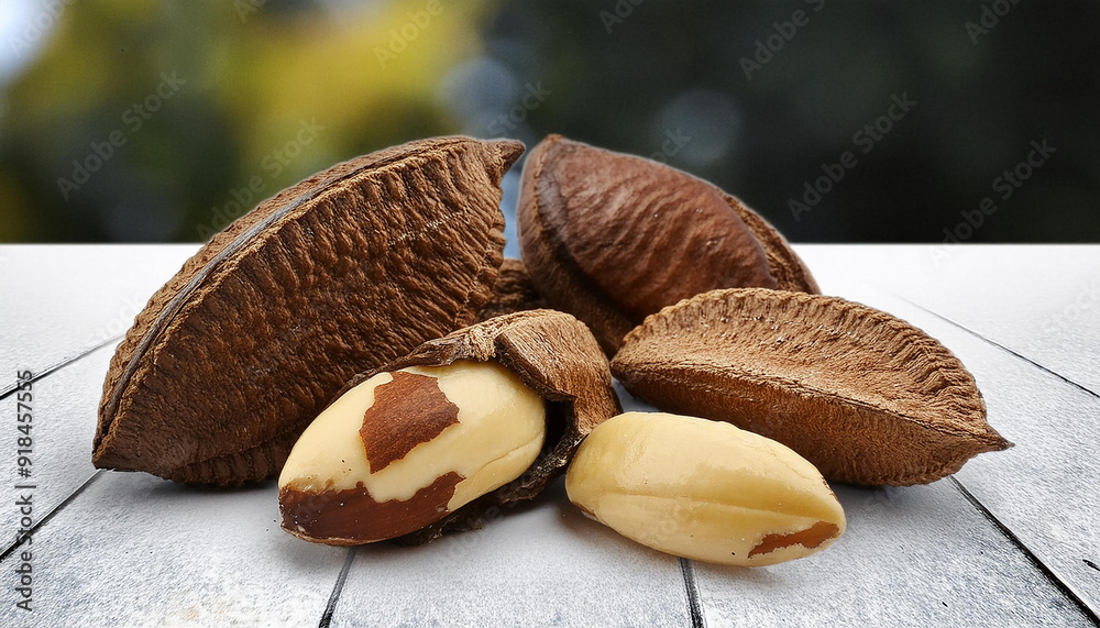 Foto de Stock CASTANHA DO PARÁ DESCASCADA, TAMBÉM CONHECIDA COMO ...