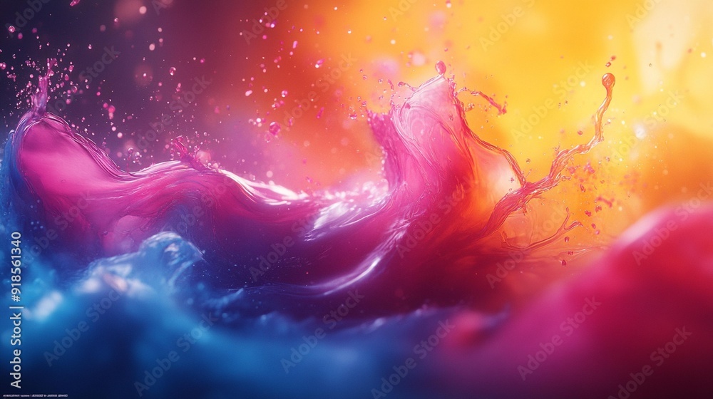 Artistic Paint Splash: 8K Desktop Wallpaper with Dynamic and Colorful Splash Design for Stunning ...