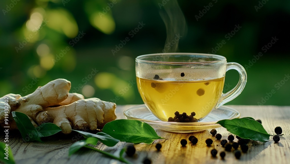 Kadha karha is an Indian ayurvedic health tonic that uses ginger, tulsi ...