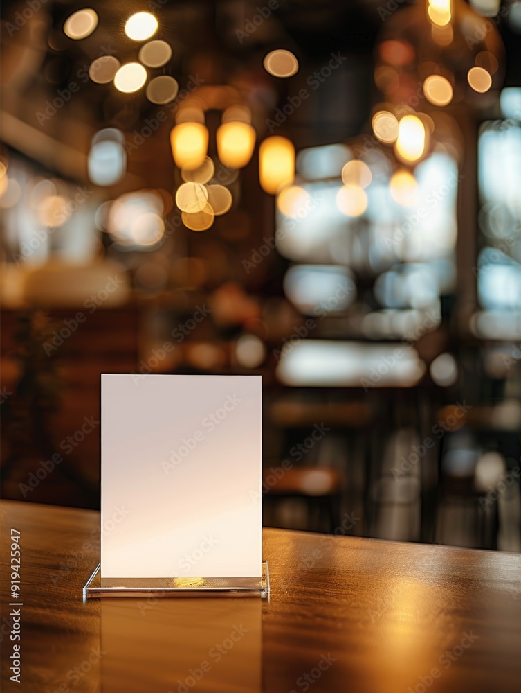 Digital menu stand with lighted sign, used for easy ordering in modern ...