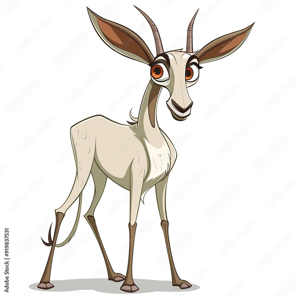 Antelope Jealousy emotion fantasy animal cartoon isolated ...