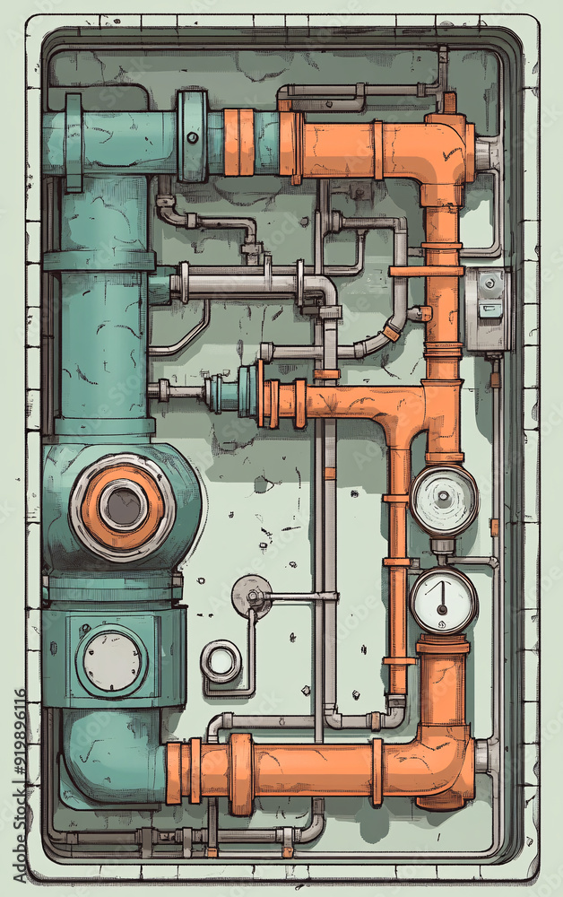 Precision Engineering: Annotated Technical Drawings of Plumbing Systems ...