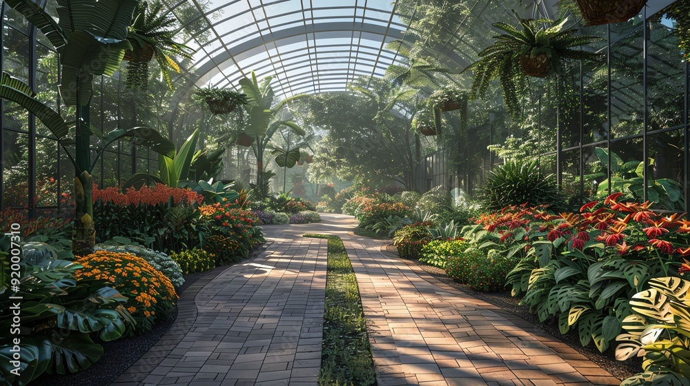 Botanical gardens designed to study the effects of different flora on ...