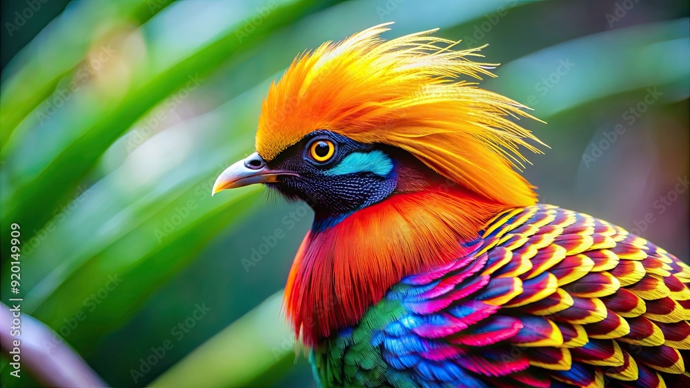 Exotic bird known for vibrant colors and elaborate plumage, Bird of ...