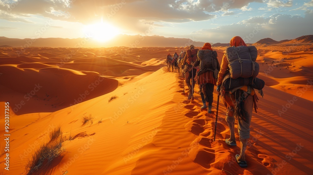 Trekking Across the Vast Sahara Sand Dunes in Morocco A Timeless ...