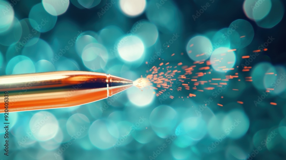 Bullet Trail in Mid Air. A dramatic image of a bullet in flight ...