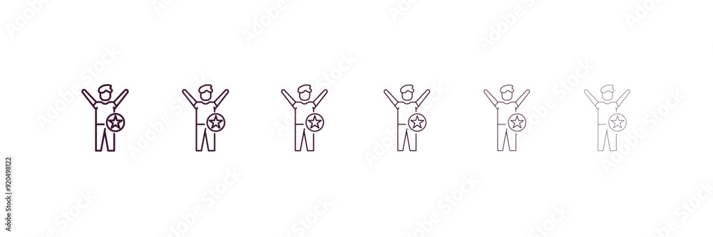 better human outline icon. Linear vector from feelings concept. 6 ...