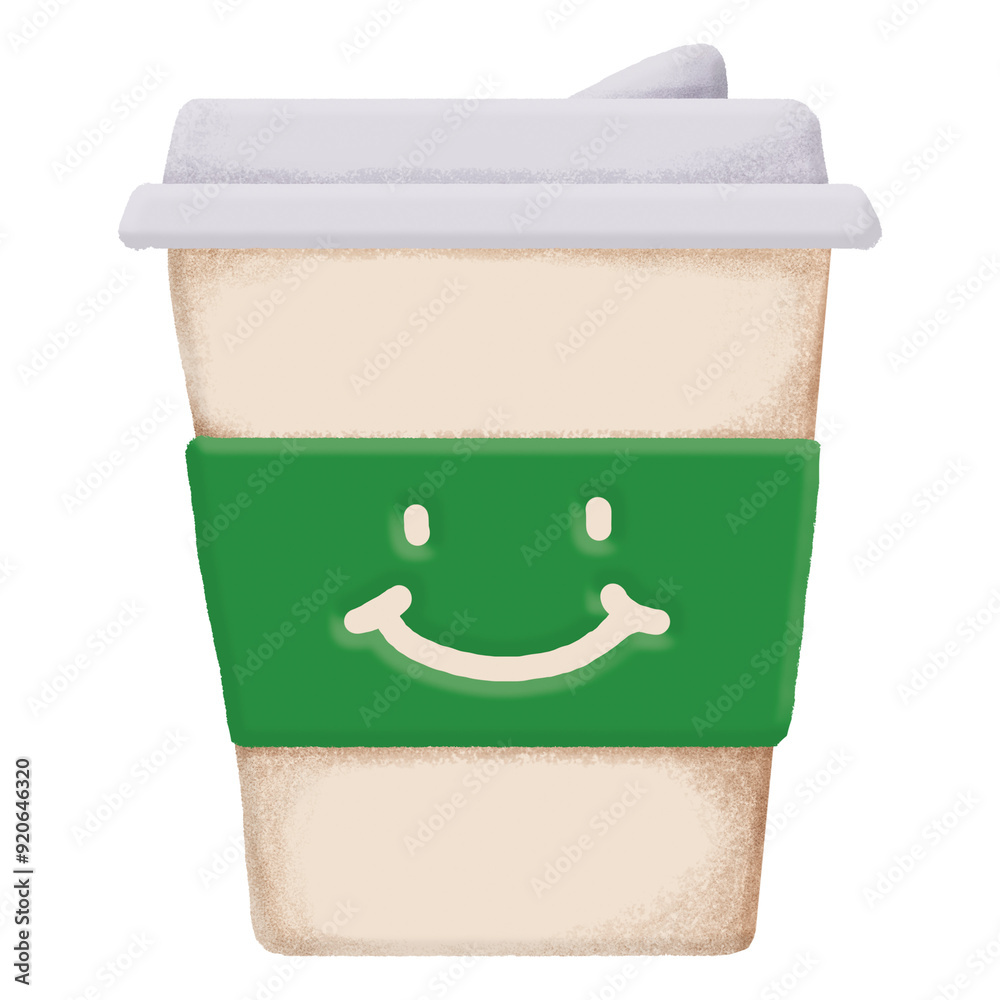 Png coffee sticker, cute emoji collage element, transparent background ...