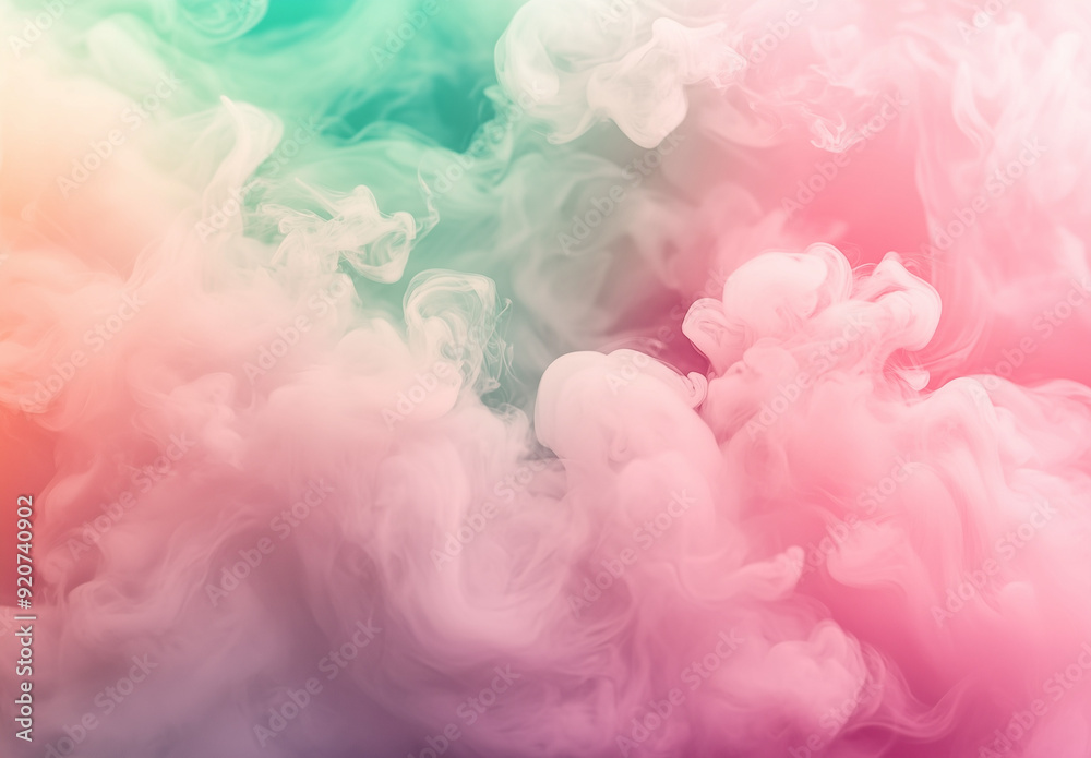 Colorful pastel pink smoke background. Pink cloud in color fog. Soft ...