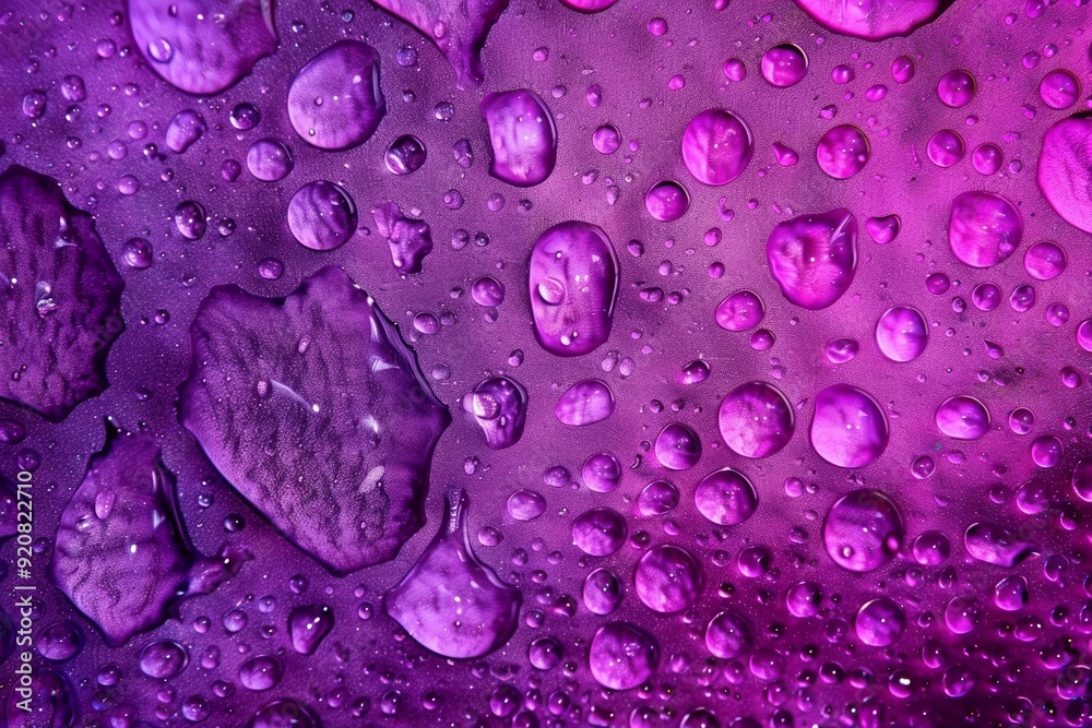 Abstract looping purple energy waves from particles of futuristic high ...