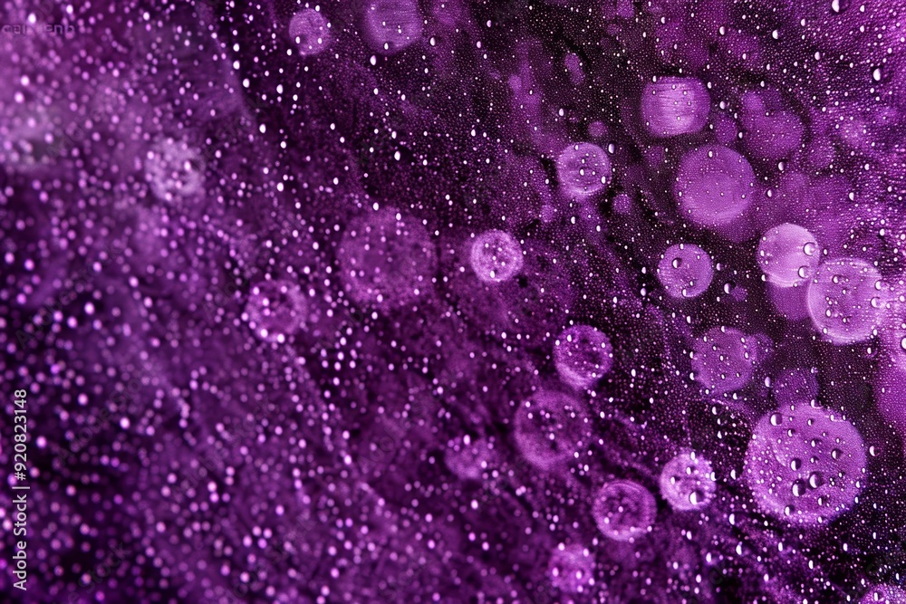 Abstract looping purple energy waves from particles of futuristic high ...