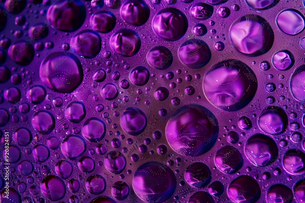 Abstract looping purple energy waves from particles of futuristic high ...