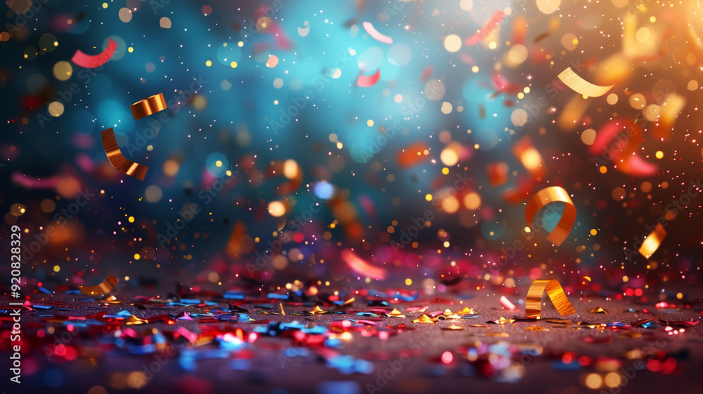 Celebrating announcement award with sparkle effect. Winner background ...