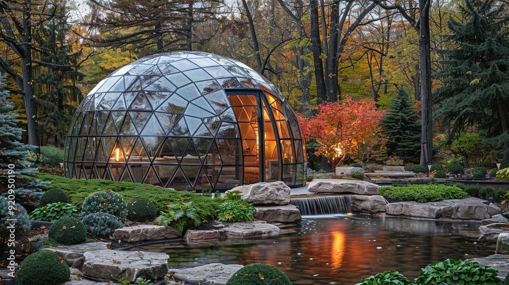 gazebo in the park The ecosystem synthesizes an artificial biosphere ...