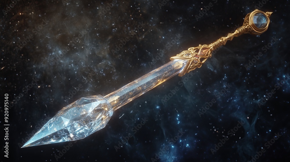 crystal scepter Stock Photo | Adobe Stock