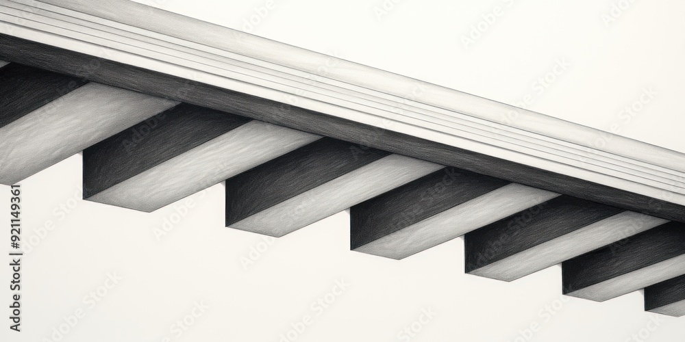 pencil sketch parallel lines at an angle crosshatching, white ...