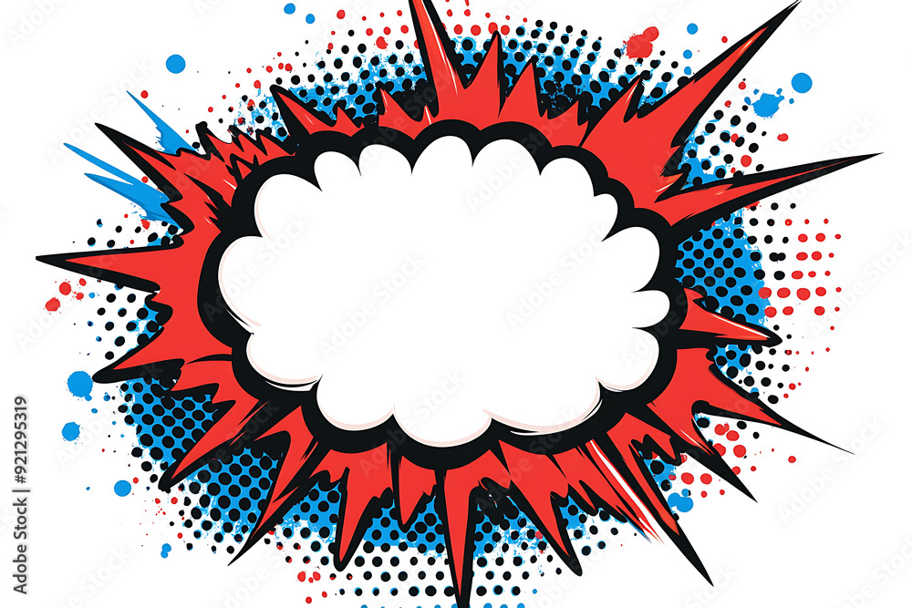 blank speech comic bubble template Stock Illustration | Adobe Stock