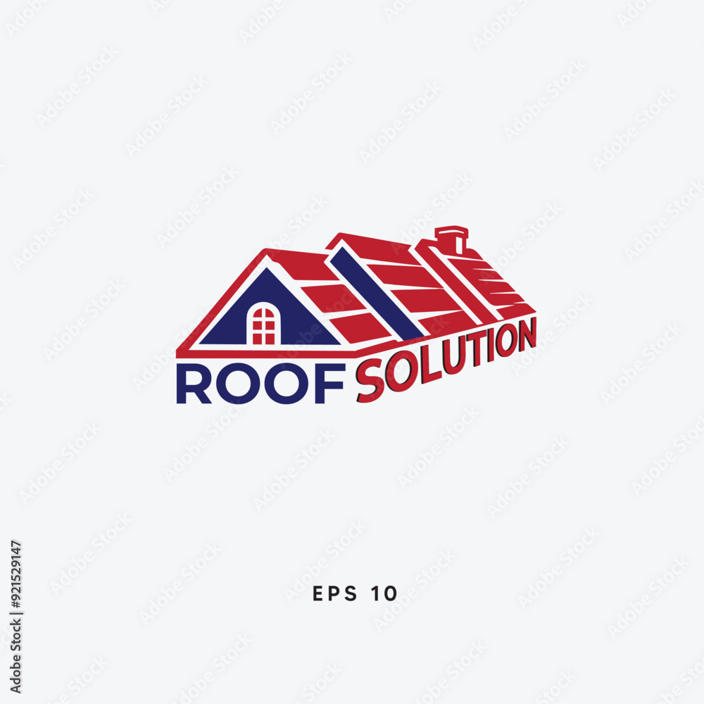logo design featuring construction workers on a roof, symbolizing ...